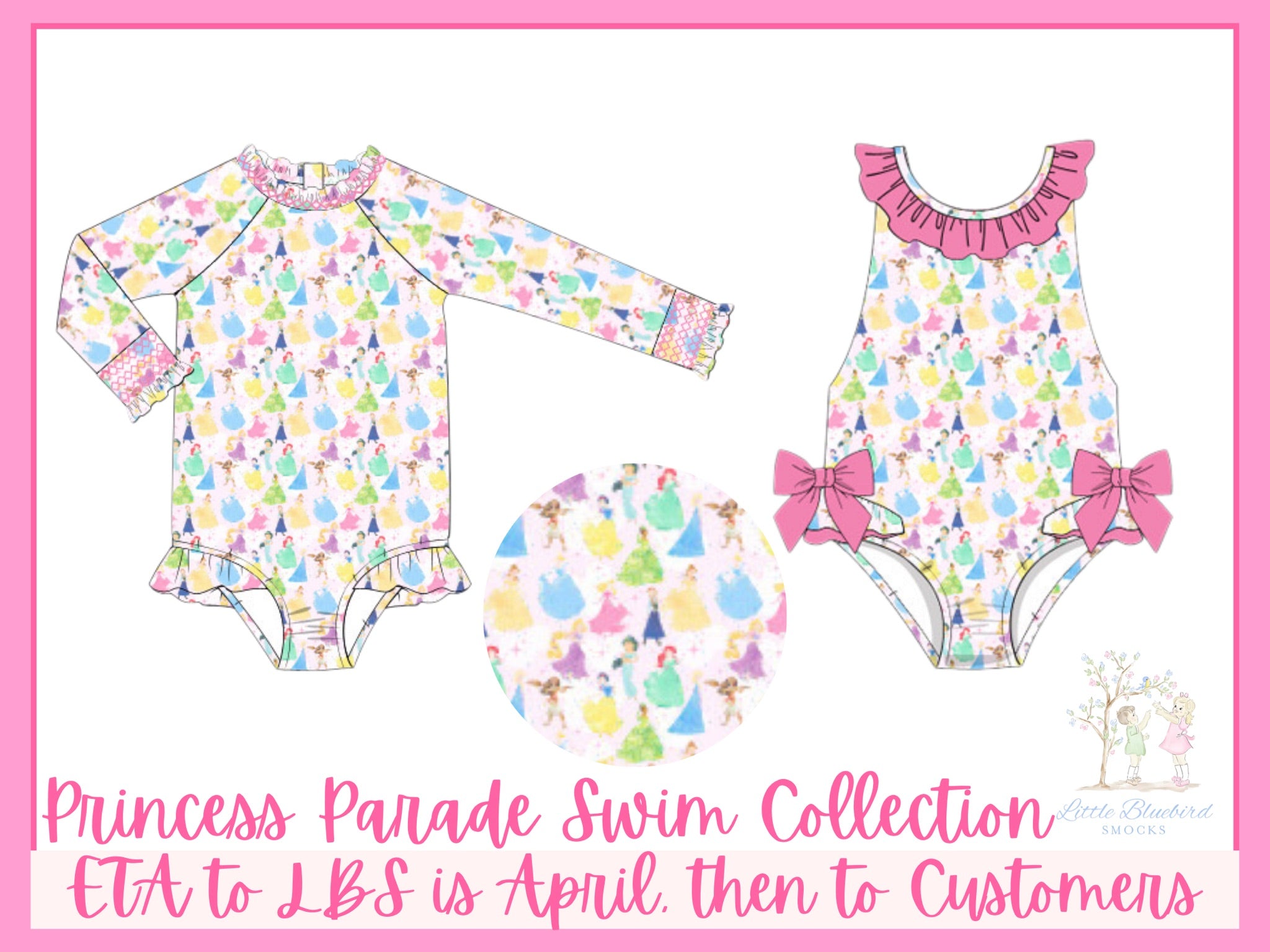 PRE ORDER Girls Princess Parade One-Piece Swimsuit| ETA: LATE APRIL ...