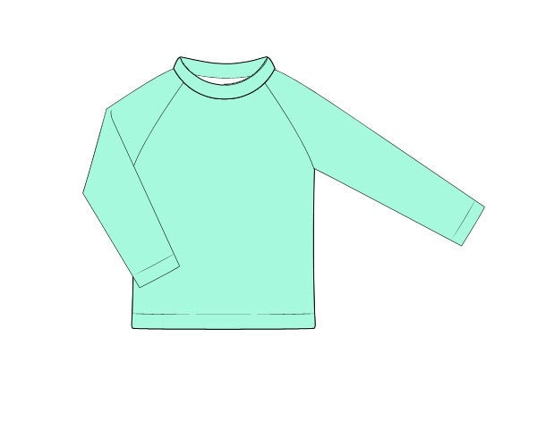 PRE ORDER Mint Rash-guard Shirt Only UPF 50+ ETA:APRIL – Little ...